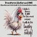 Chicken Bride, Funny Sarcastic Saying Quote Clip Art, Transparent ...