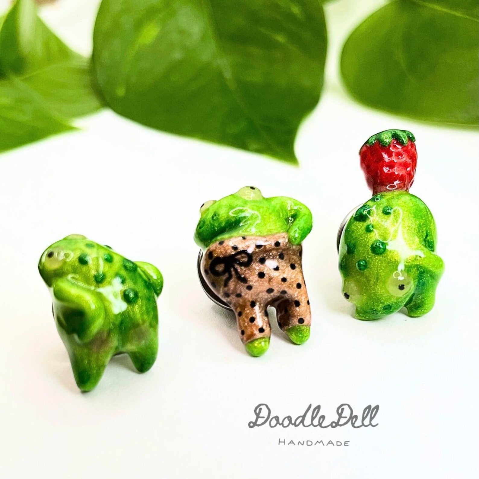 Frog Pin Set | Frog Lover Gift | Collar Pins | Funny Pins | Cute Frog ...