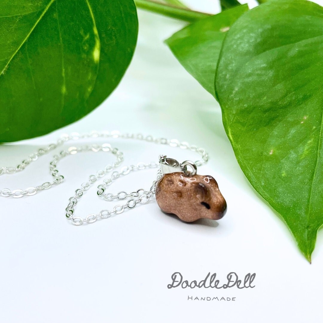 Capybara Necklace Handmade Capybara Miniature Pendant Capybara Gift ...
