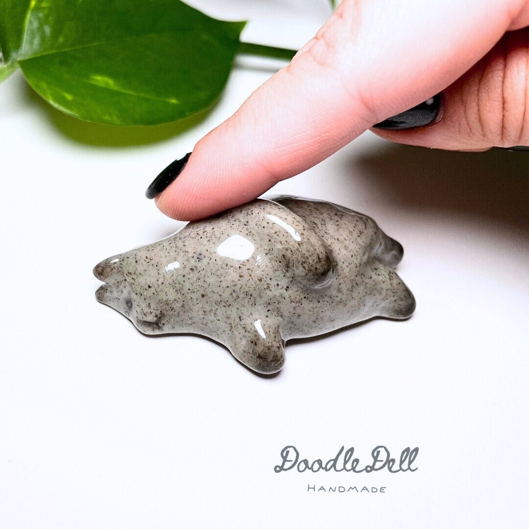 Chubby Cat Desk Friend/ Polymer Clay Lazy Kitty Desk Buddy/ Home Office ...