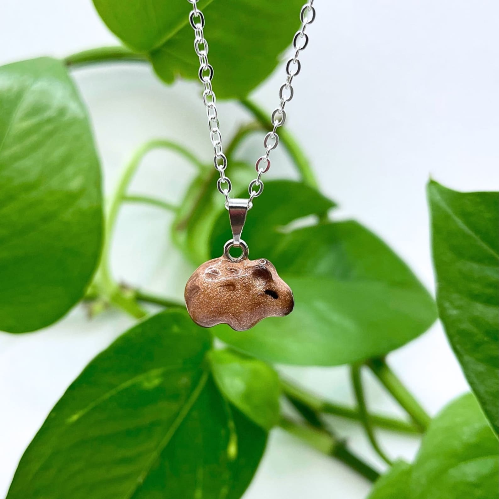 Capybara Necklace Handmade Capybara Miniature Pendant Capybara Gift ...