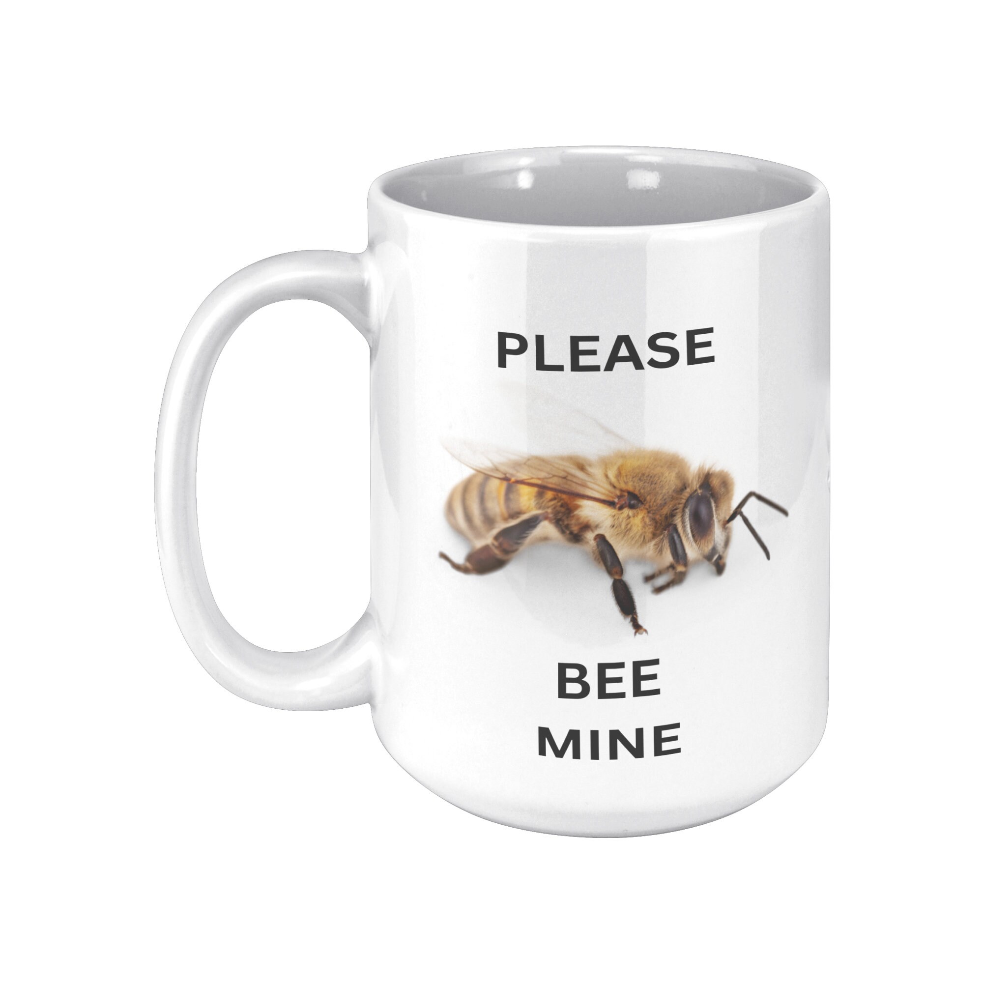 Bee Mine Please Coffee Mug Mugs - Flying Bee- Coffee-tea-cocoa Mug/cup ...