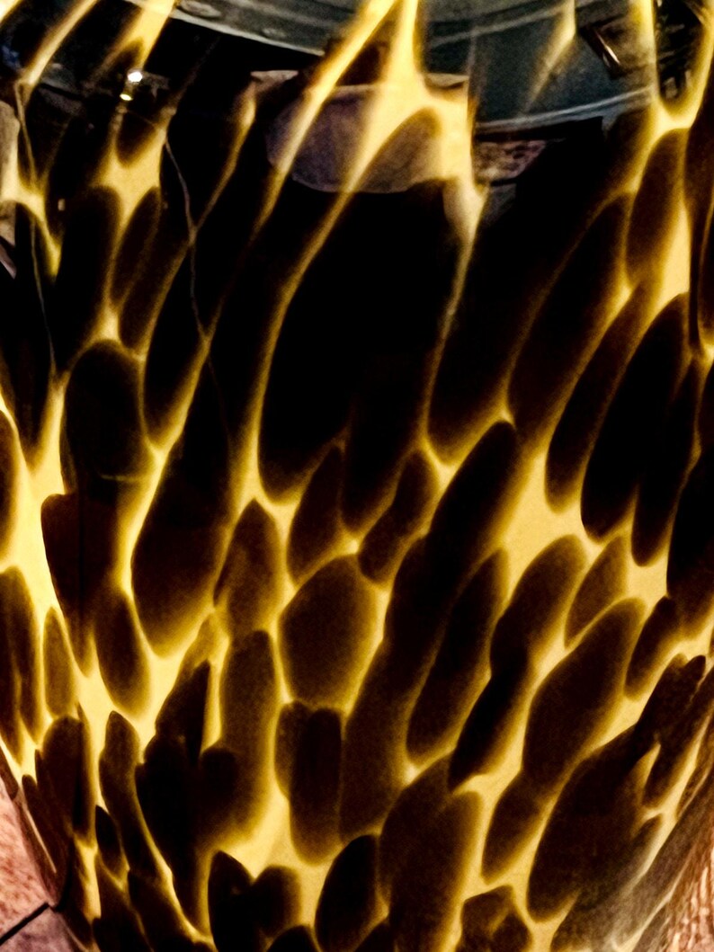 Tortoise Shell Cased Art Glass Vase-11'' Tall-hand Blown-polish-murano ...