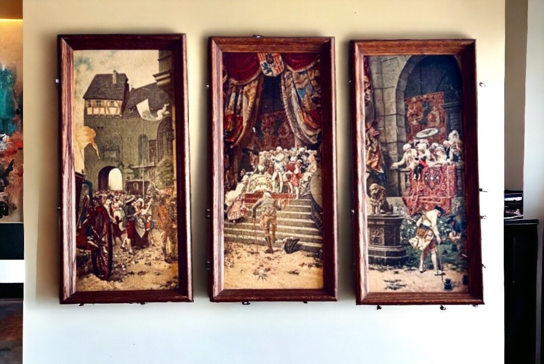 Vintage French Colonial Scene Framed Prints-set of 3 Colonial Revival ...