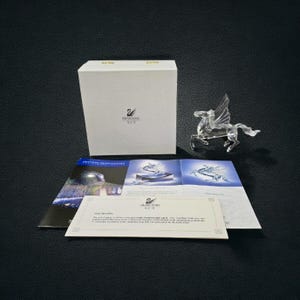 Swarovski Pegasus Crystal Figurine-limited Ed– W. Box-mythical-horse ...