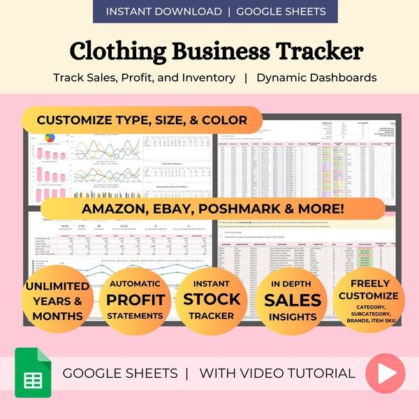 Clothing Business Tracker - Etsy