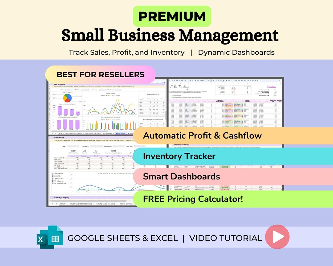 Reseller Spreadsheet Google Sheets Inventory Management Monthly Sales ...