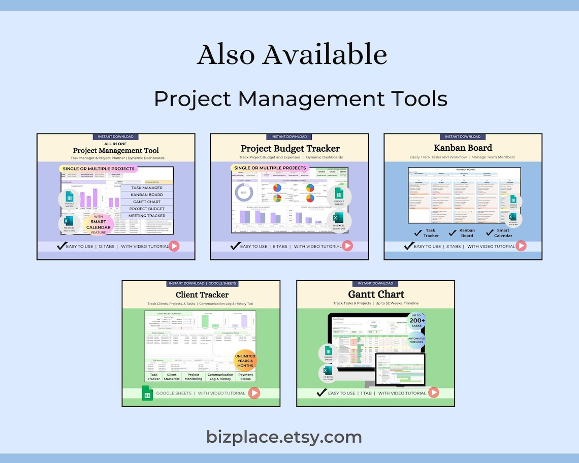 Kanban Board, Task Priority Tracker, Project Management Template ...