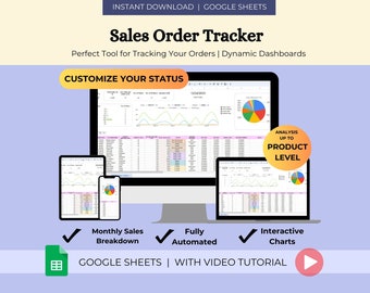 Order Tracker, Order Log Google Spreadsheets Template, Small Business ...