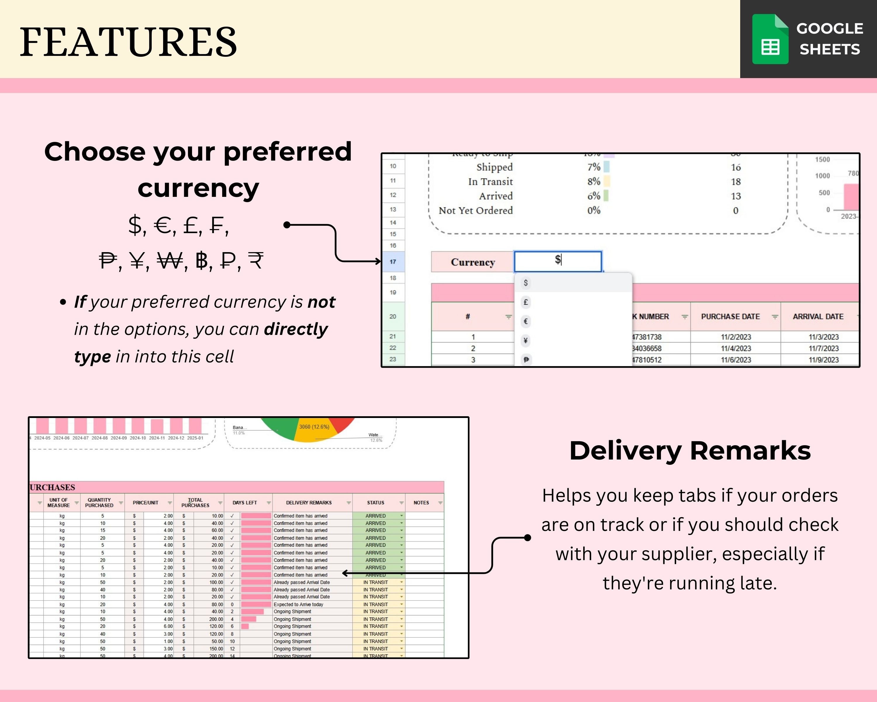 Purchase Order Tracker For Small Business Order Management Tracker 3500