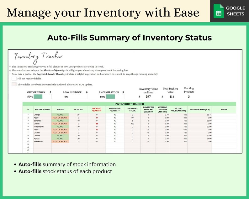 Order and Inventory Tracker for Small Business Resellers | Product ...