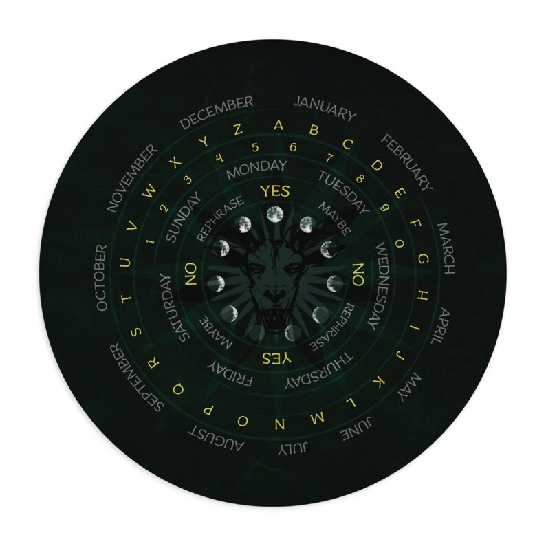 Pendulum Spirit Board Mat Baphomet Witchy Dark Academia Wicca Pagan ...