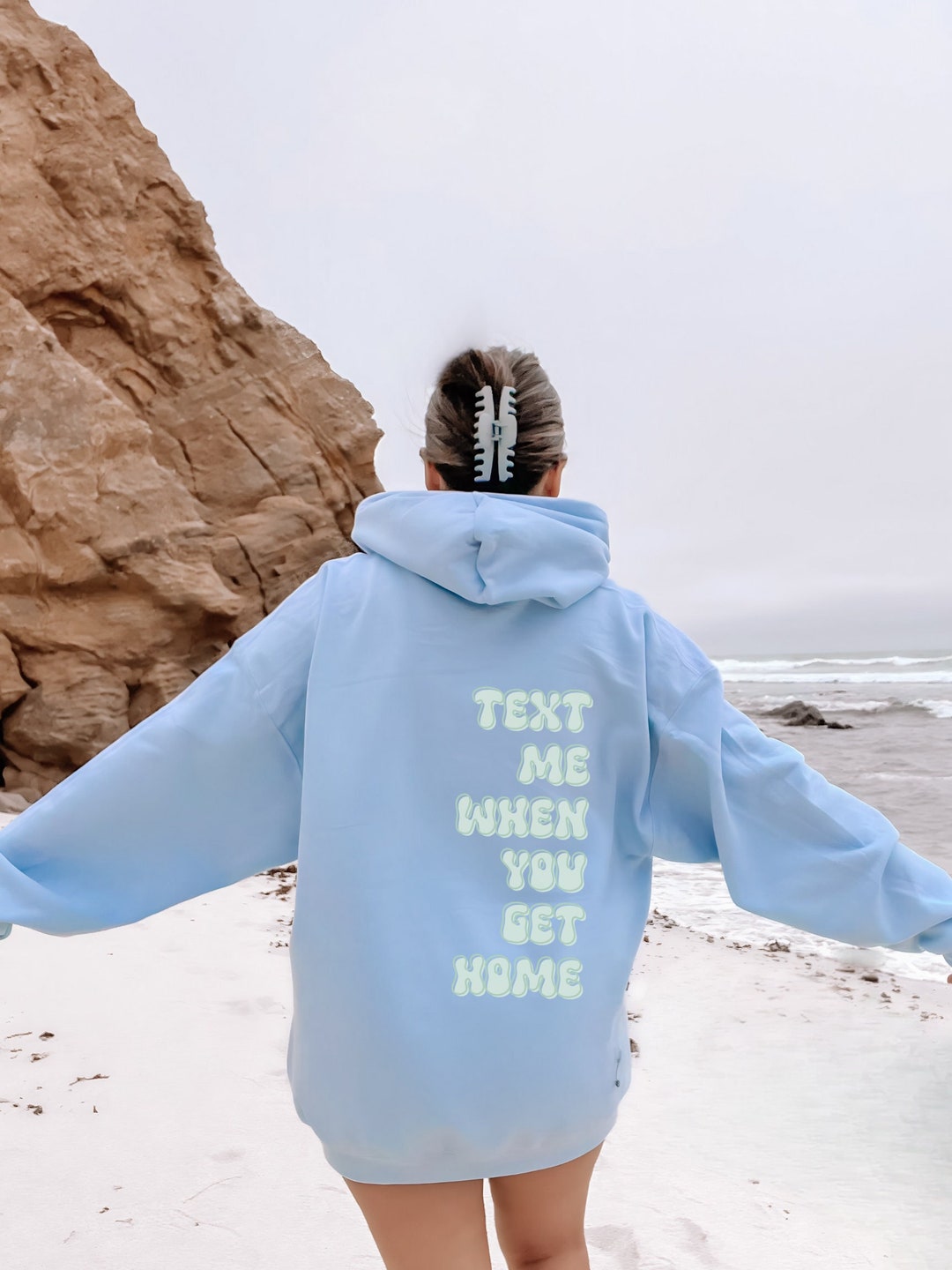 Text Me When You Get Home Hoodie Trendy Hoodie Oversized Hoodie ...