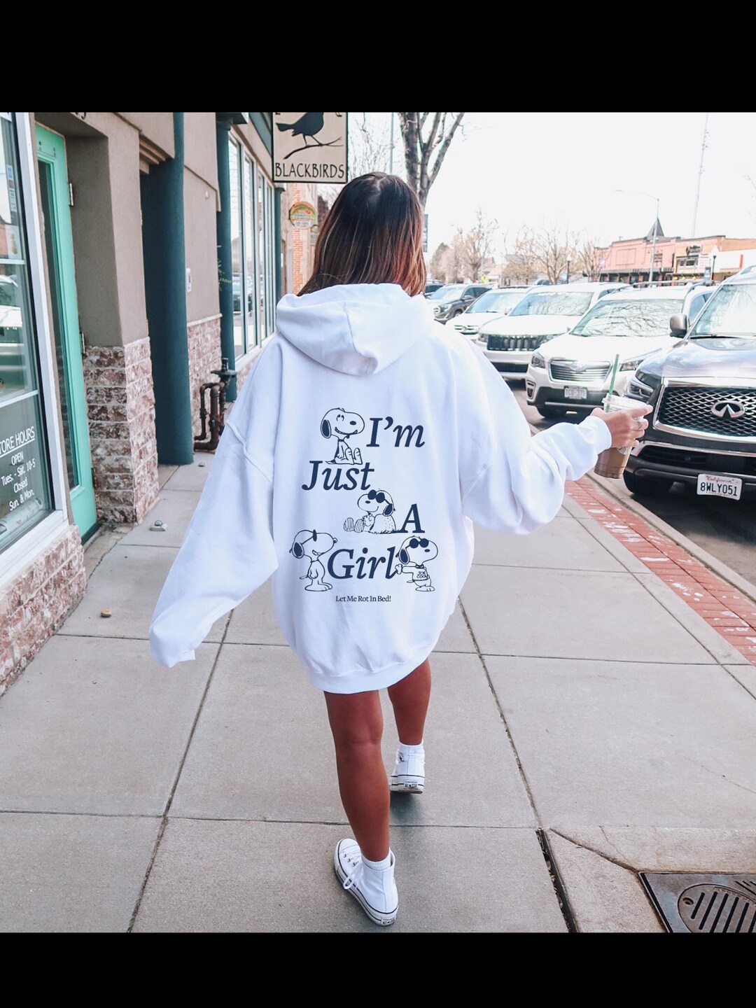 I'm Just a Girl let Me Rot in Bed Snoopy Hoodie Gifts for Women ...