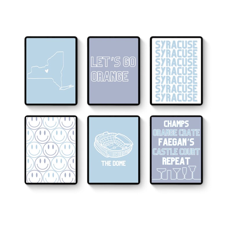 Syracuse University College Decor 'cuse Decorations Digital Poster Go ...