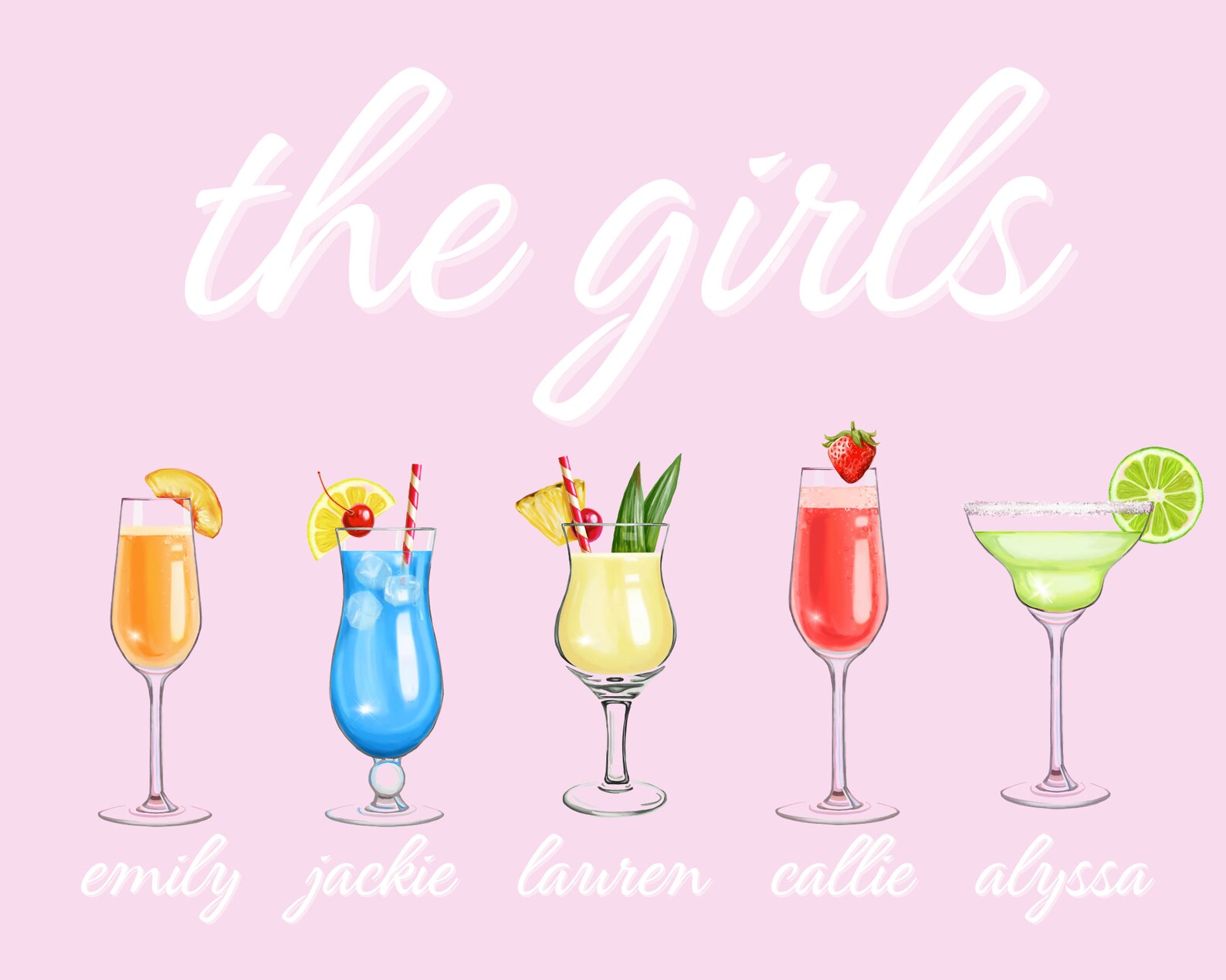 Personalized Drink Printable Custom Cocktail Alcohol Art Drink Art ...