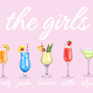 Personalized Drink Printable Custom Cocktail Alcohol Art Drink Art ...