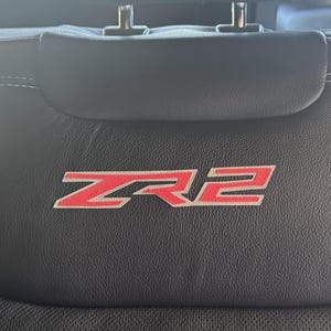 Chevrolet "zr2" Faux Leather Seat Logo Decals (1 Pair) in One or Two ...