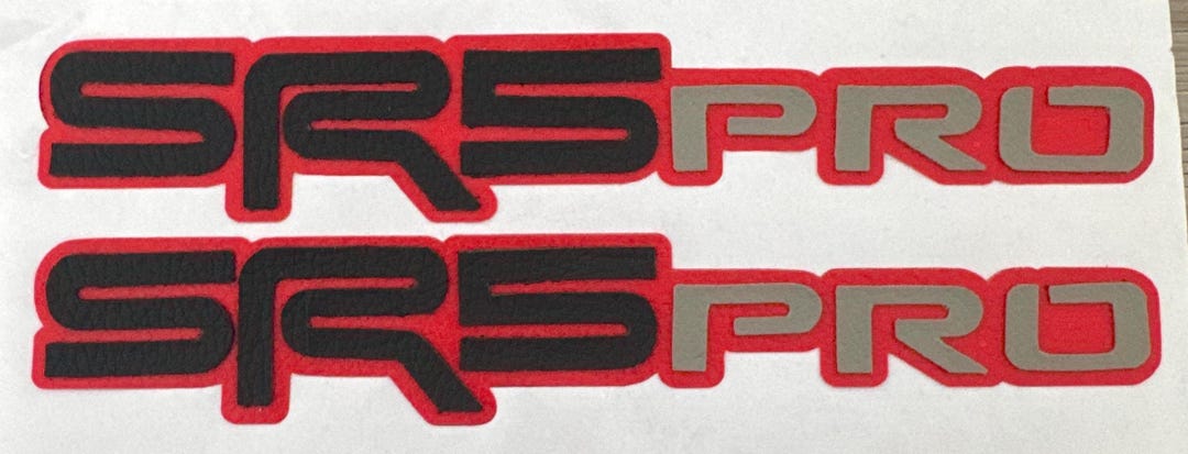 Premium "sr5 Pro" Faux Leather Seat Logo Decals (1 Pair) in Two or ...