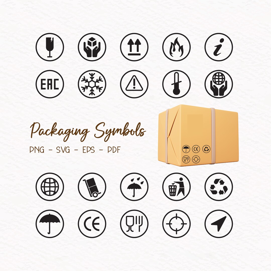 Package Symbols SVG, Packaging Svg, Box Icon, Recycle Symbols ...