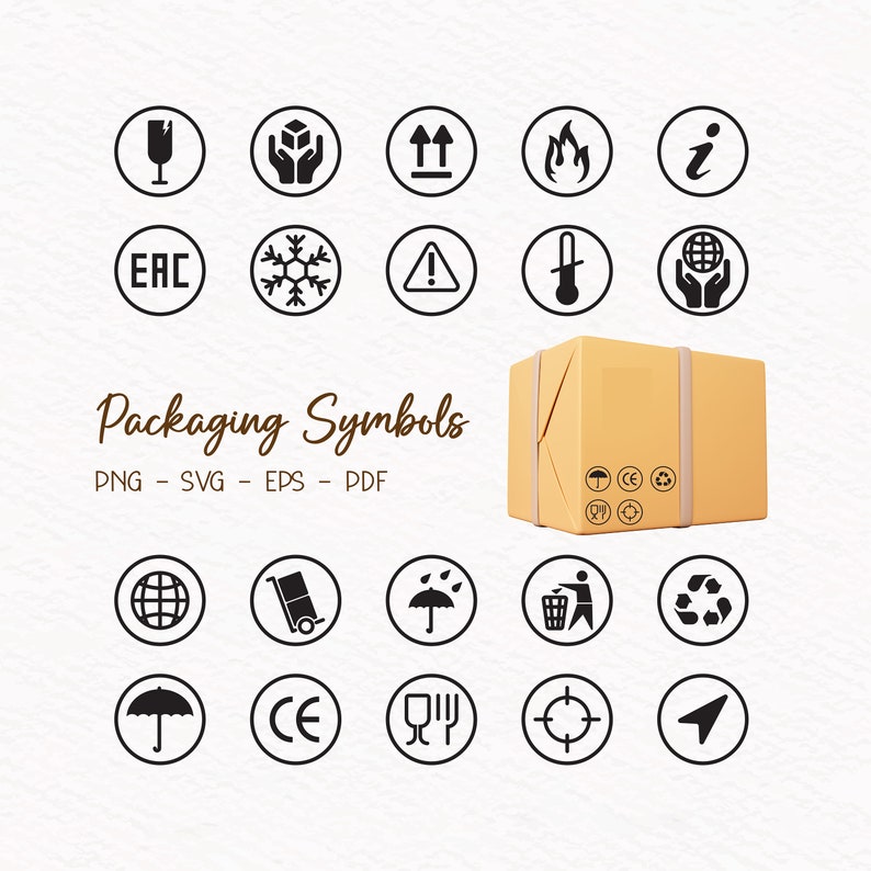 Delivery Labels, Recycle Symbols, Package Symbols SVG, Packaging Svg ...
