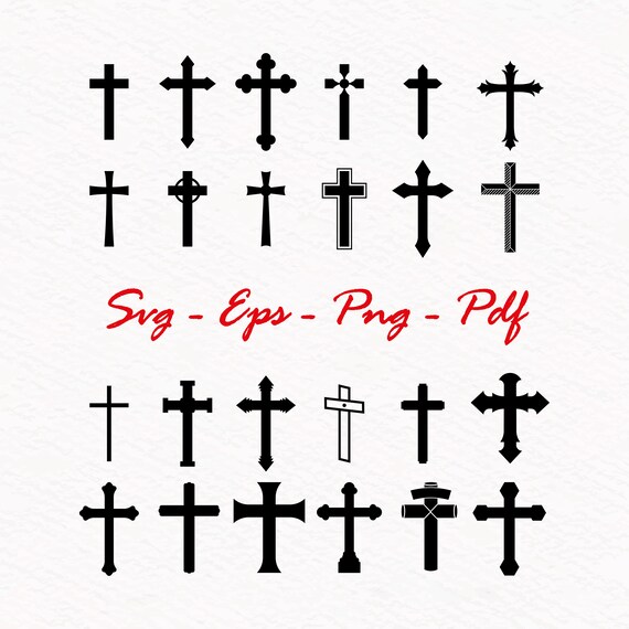Christian Protection Symbols Christian Cross SVG Bundle: Religious