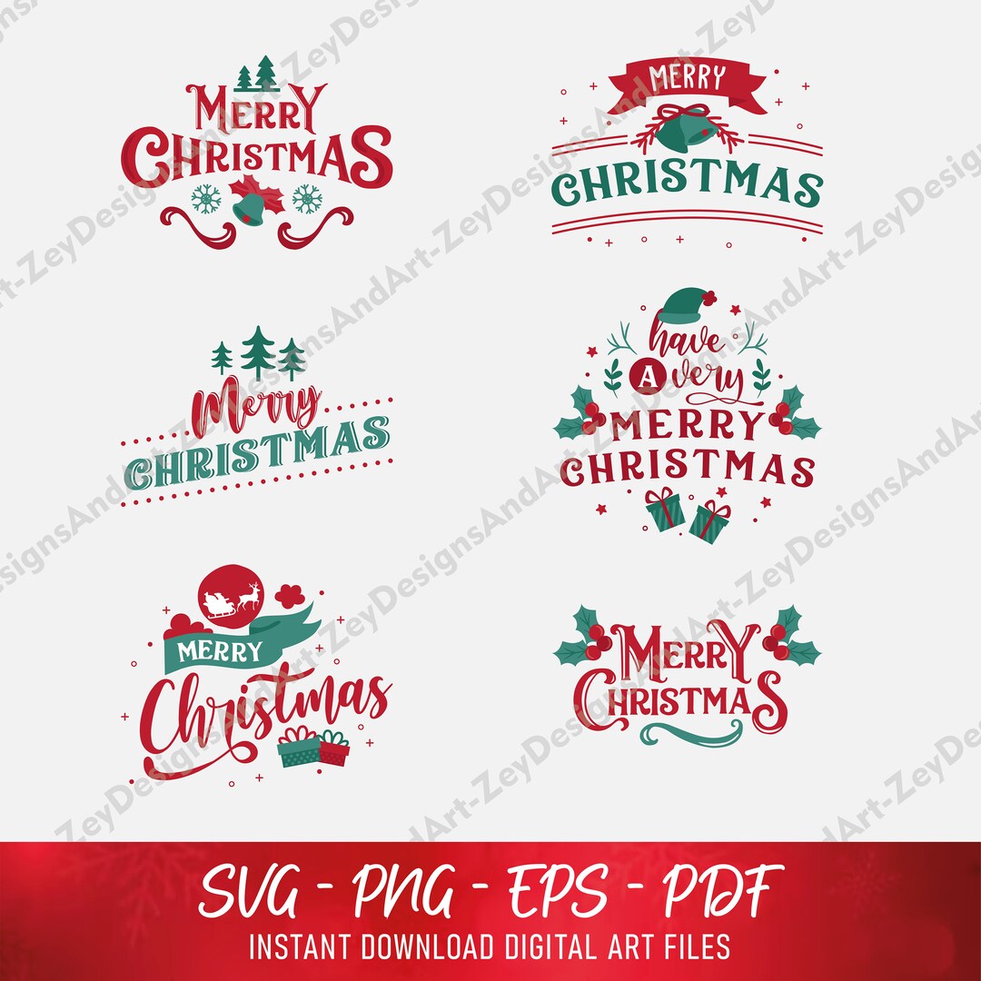 Merry Christmas SVG, Christmas SVG, Merry Christmas Svg, Merry ...