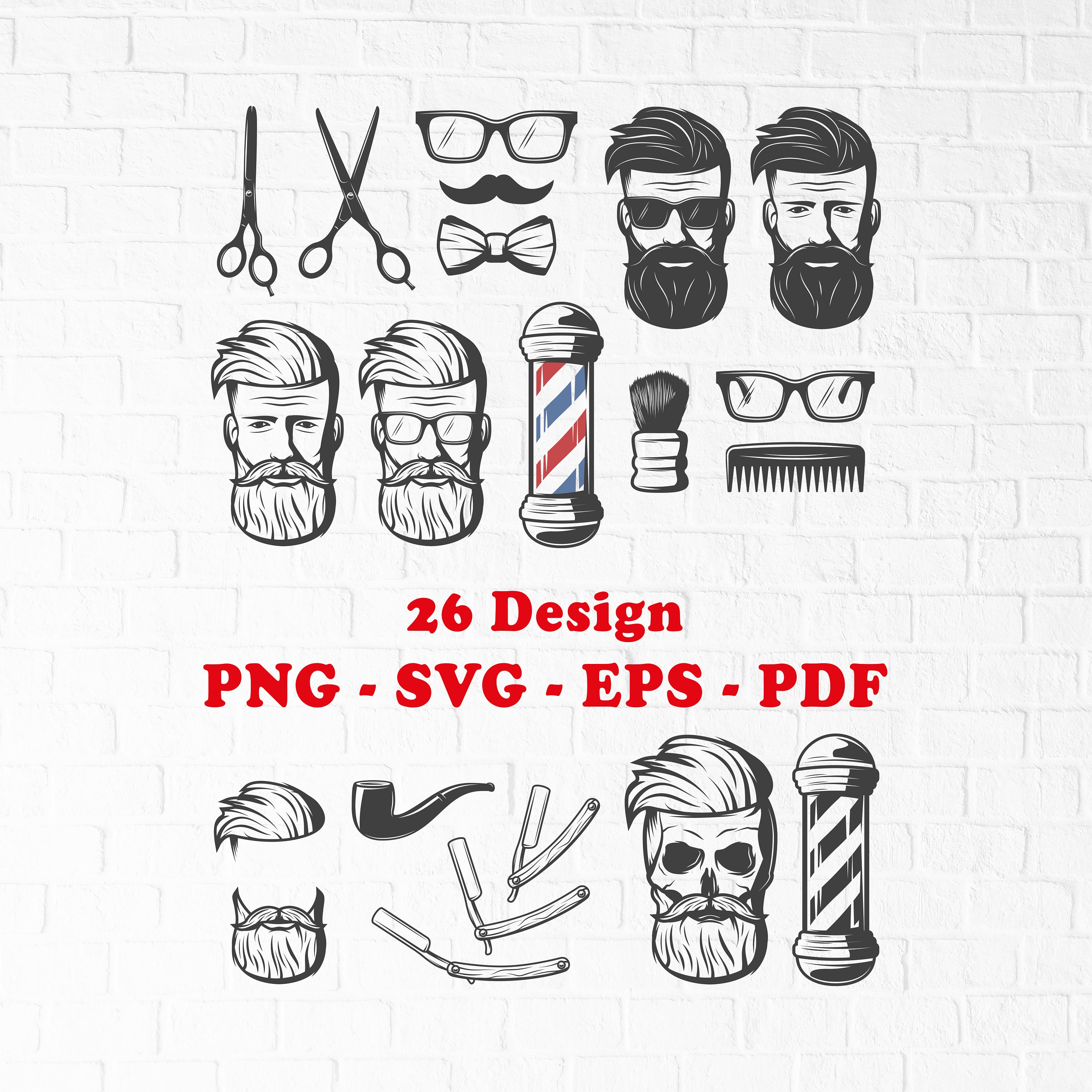 Barber Shop Logo SVG | Barber Svg | Hairdresser Svg | Barber Shop Svg ...