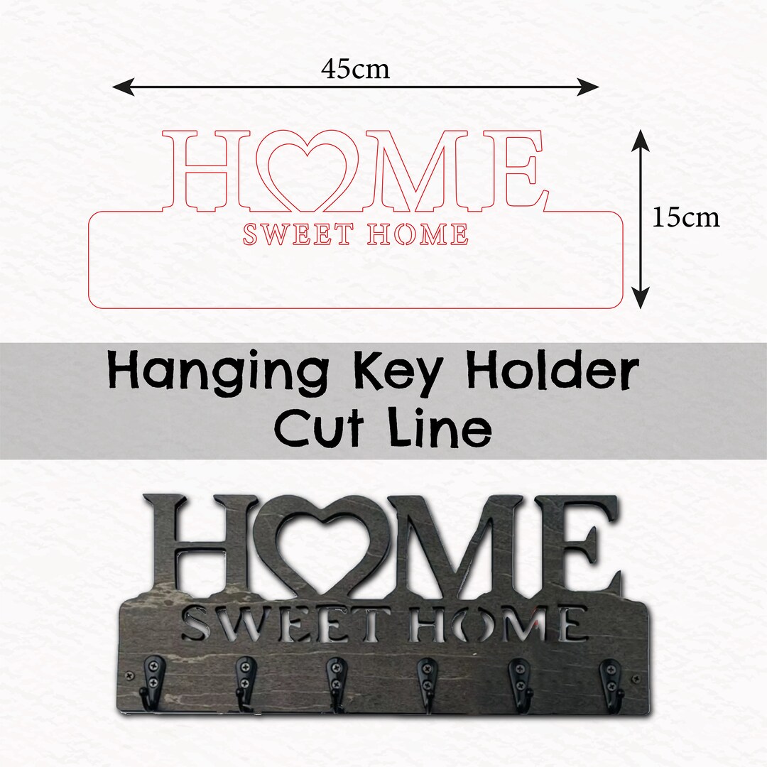 Entryway Key Holder, Key Holder Svg, Key Holder Svg, Hanging Sign Wall ...