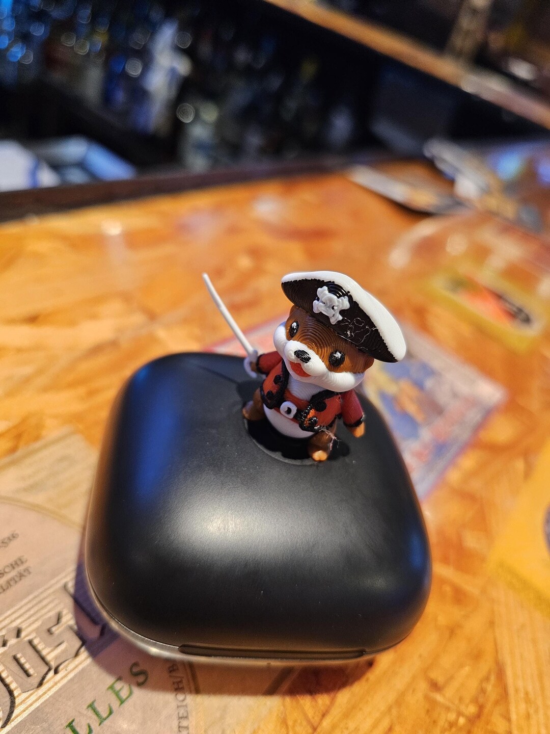 3D Printed Pirate Otter Figurine – Adorable Otter Dressed as Pirate ...