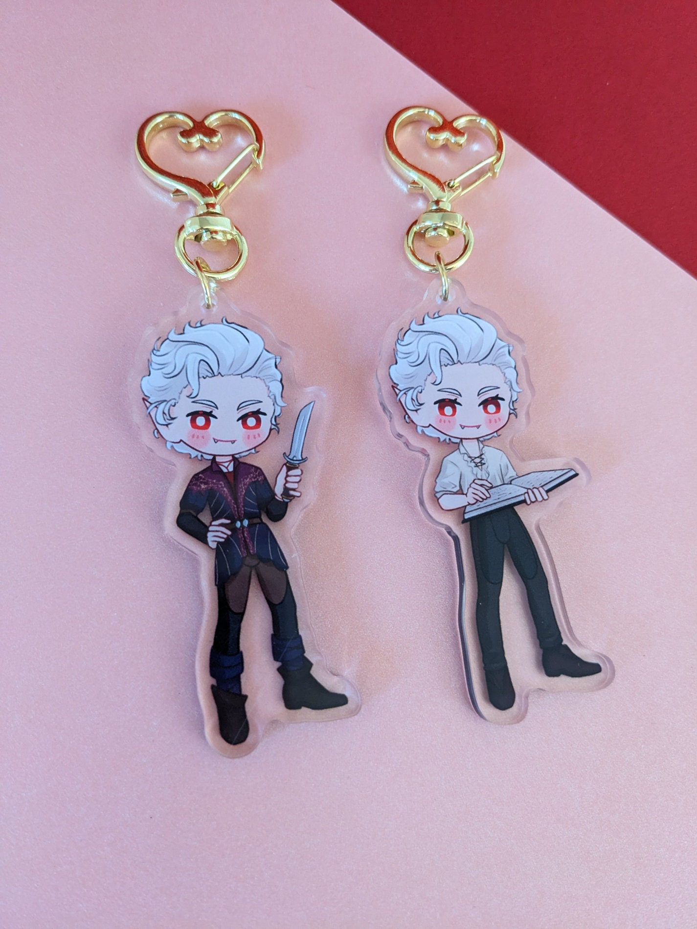Baldurs Gate 3 Astarion Chibi Acrylic Keychains - Etsy Australia