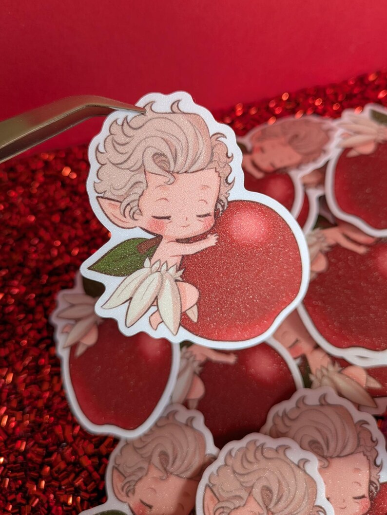 Baldur's Gate 3 Astarion Chibi Fairy Glitter Sticker - Etsy