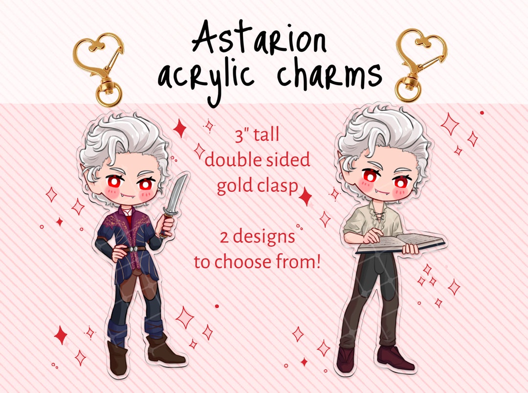 Baldurs Gate 3 Astarion Chibi Acrylic Keychains - Etsy