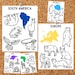 Animals of the Continents Coloring, Continents Study, Animal Coloring ...