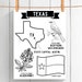 50 States Study and Coloring Bundle, USA Homeschool Geography, Birds ...