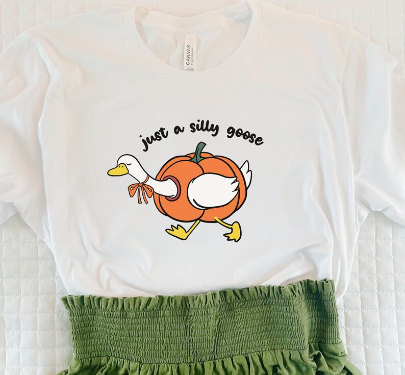 Silly Goose Pumpkin PNG, Fall Halloween Sublimation Design (digital ...
