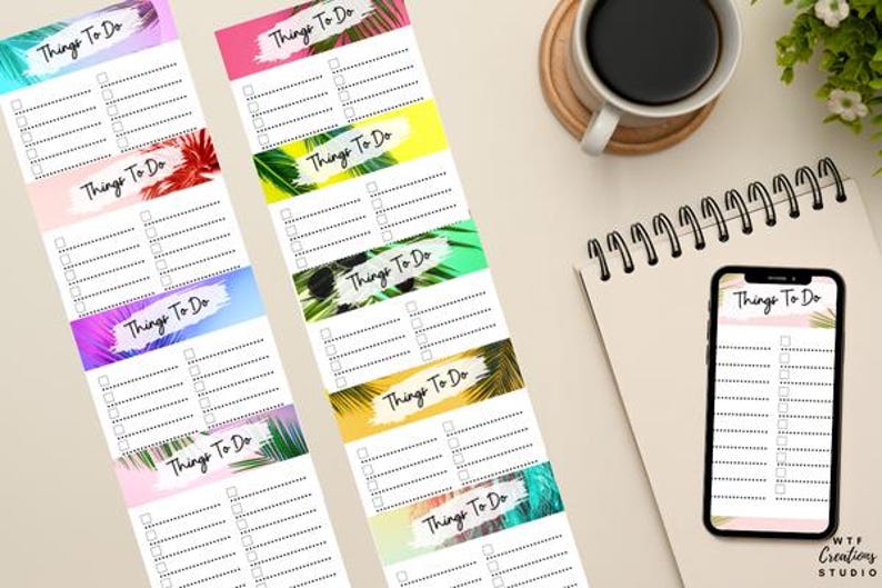 Printable Checklist Printable PDF 2 Columns 10 Designs Basic Checklist ...