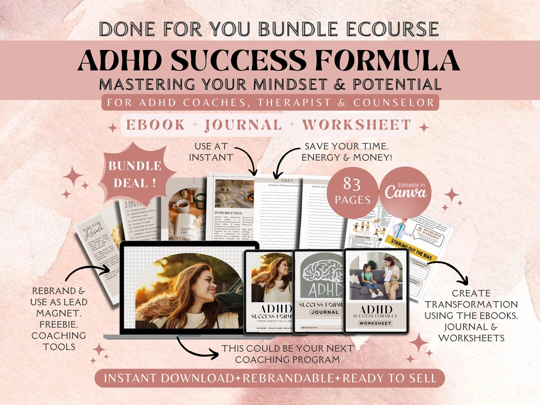 ADHD Success Formula Bundle Ebook | Expert Guide for Life Coach ...