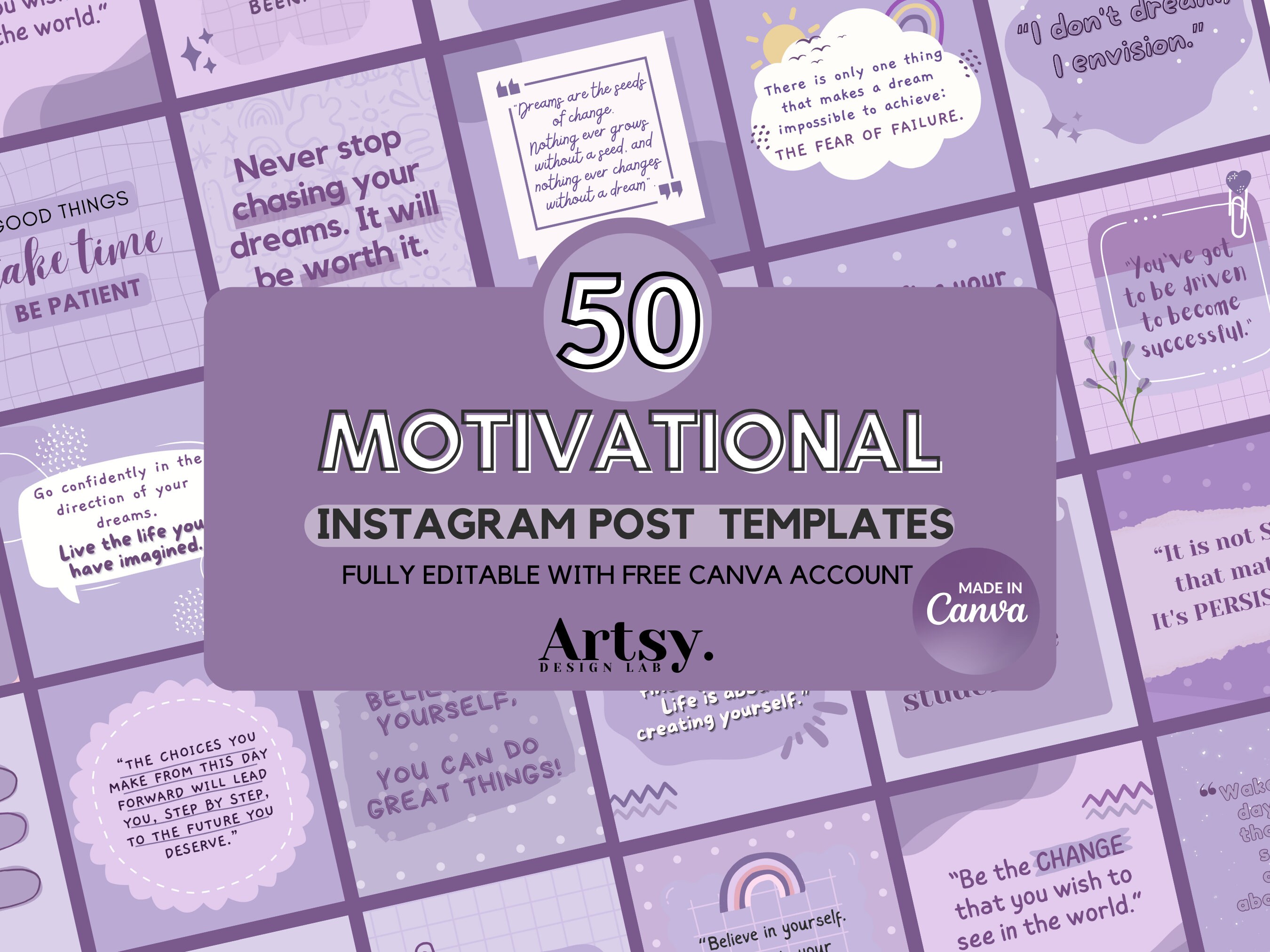 Motivational Instagram Quotes Template Ready to Post Instagram Post ...
