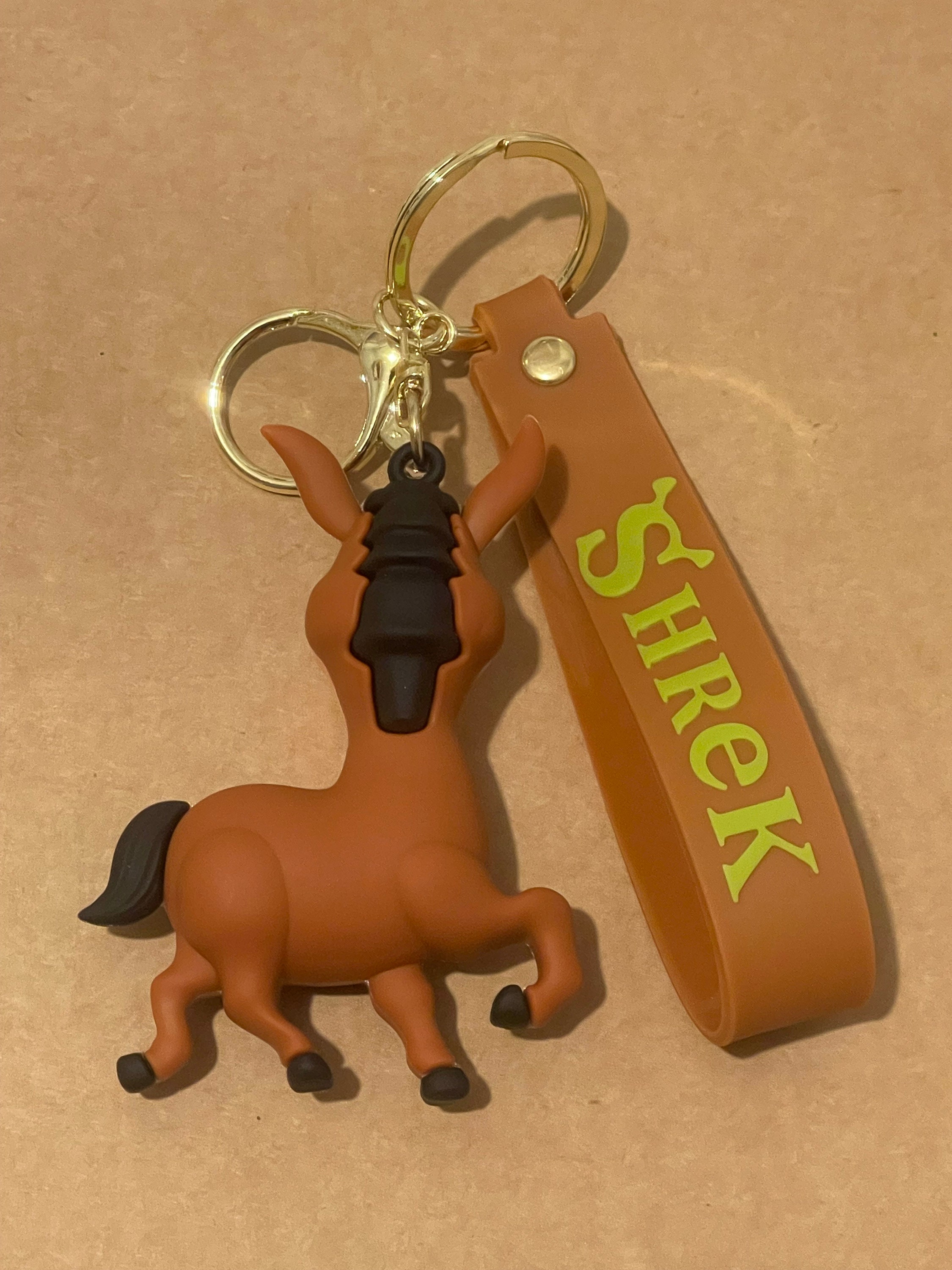 Shrek Movie Character DONKEY Keyring Keychain Pendant brand New PERFECT ...