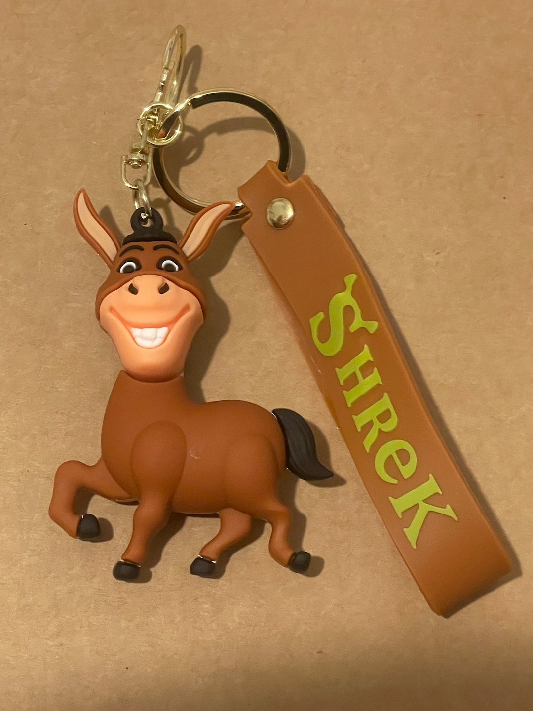 Shrek Movie Character DONKEY Keyring Keychain Pendant brand New PERFECT ...