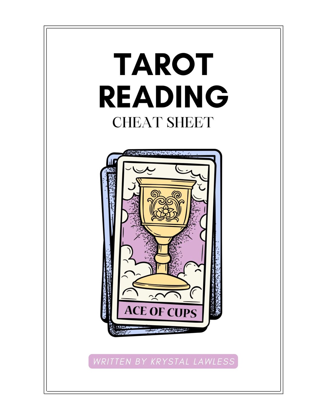 Tarot Reading Cheat Sheet (A Guide to Reading Tarot Cards) - Etsy