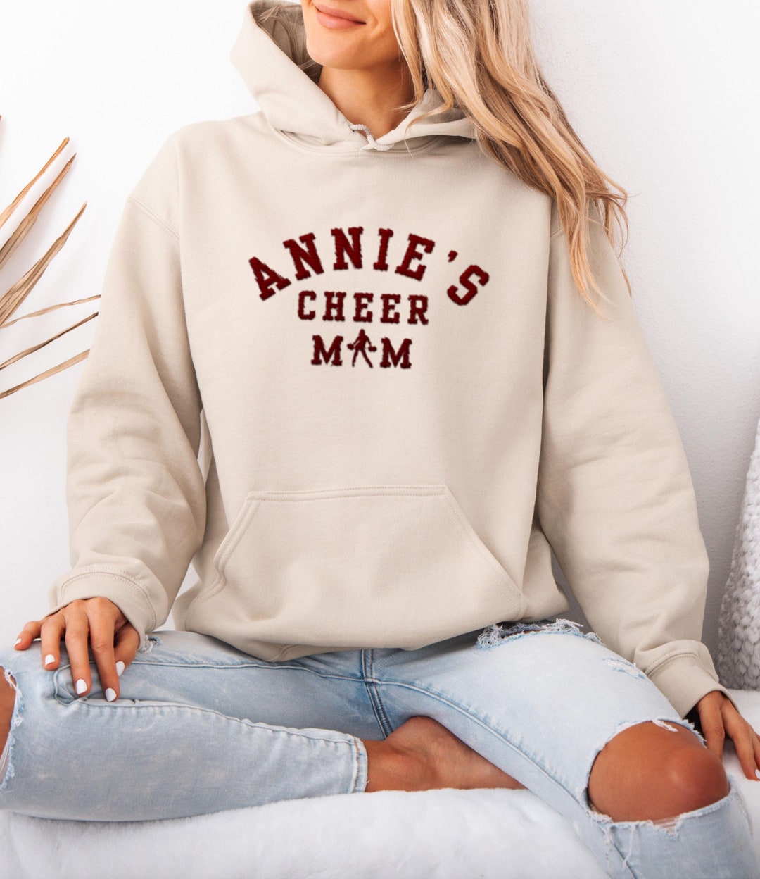 Personalized Embroidered Cheer Mom Sweatshirt, Cheer Mom Gift, Custom ...