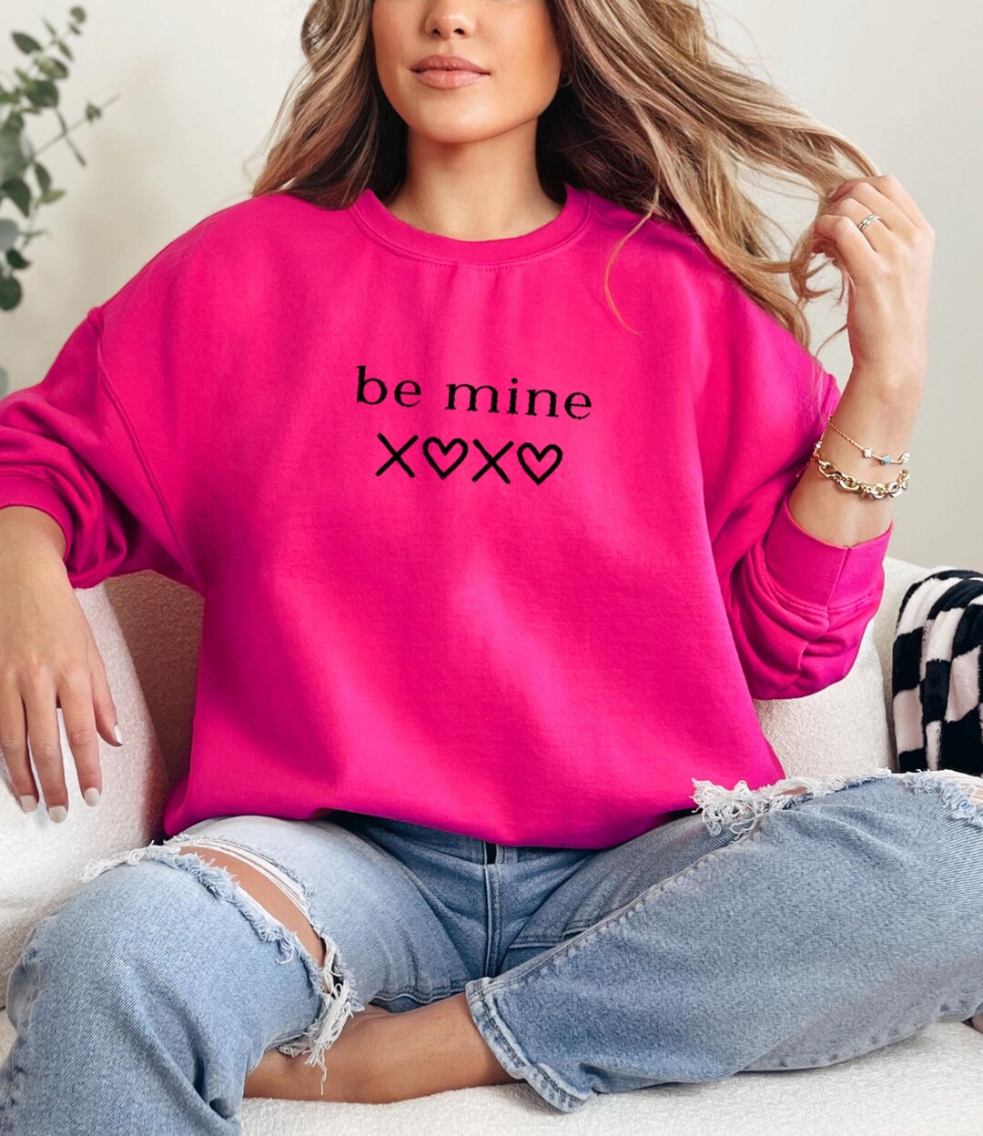 Custom Embroidered Valentine Sweatshirt, Valentines Day Hoodie ...
