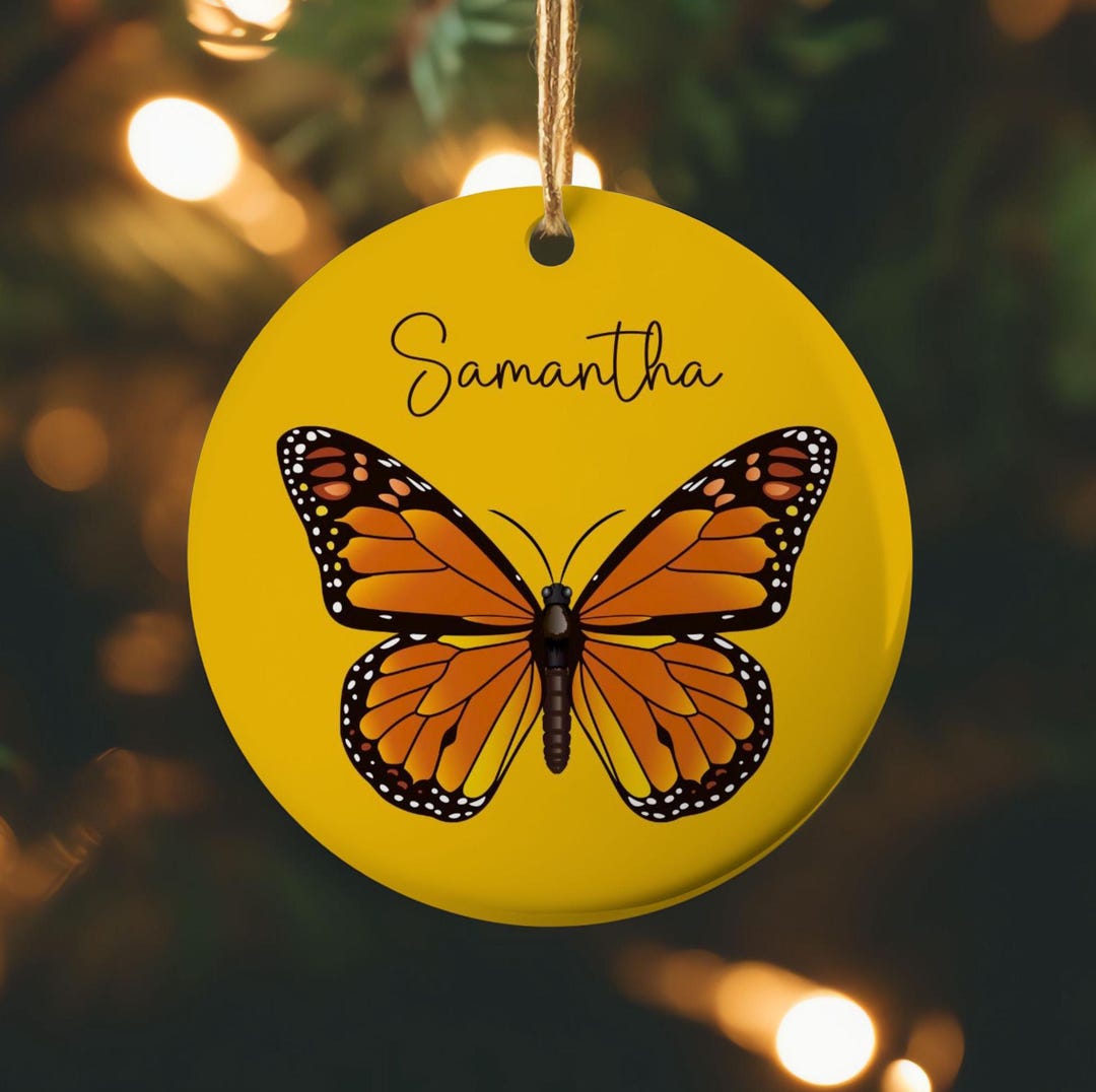 Monarch Butterfly Ornament Personalized Ornament Monarch Butterfly Gift ...