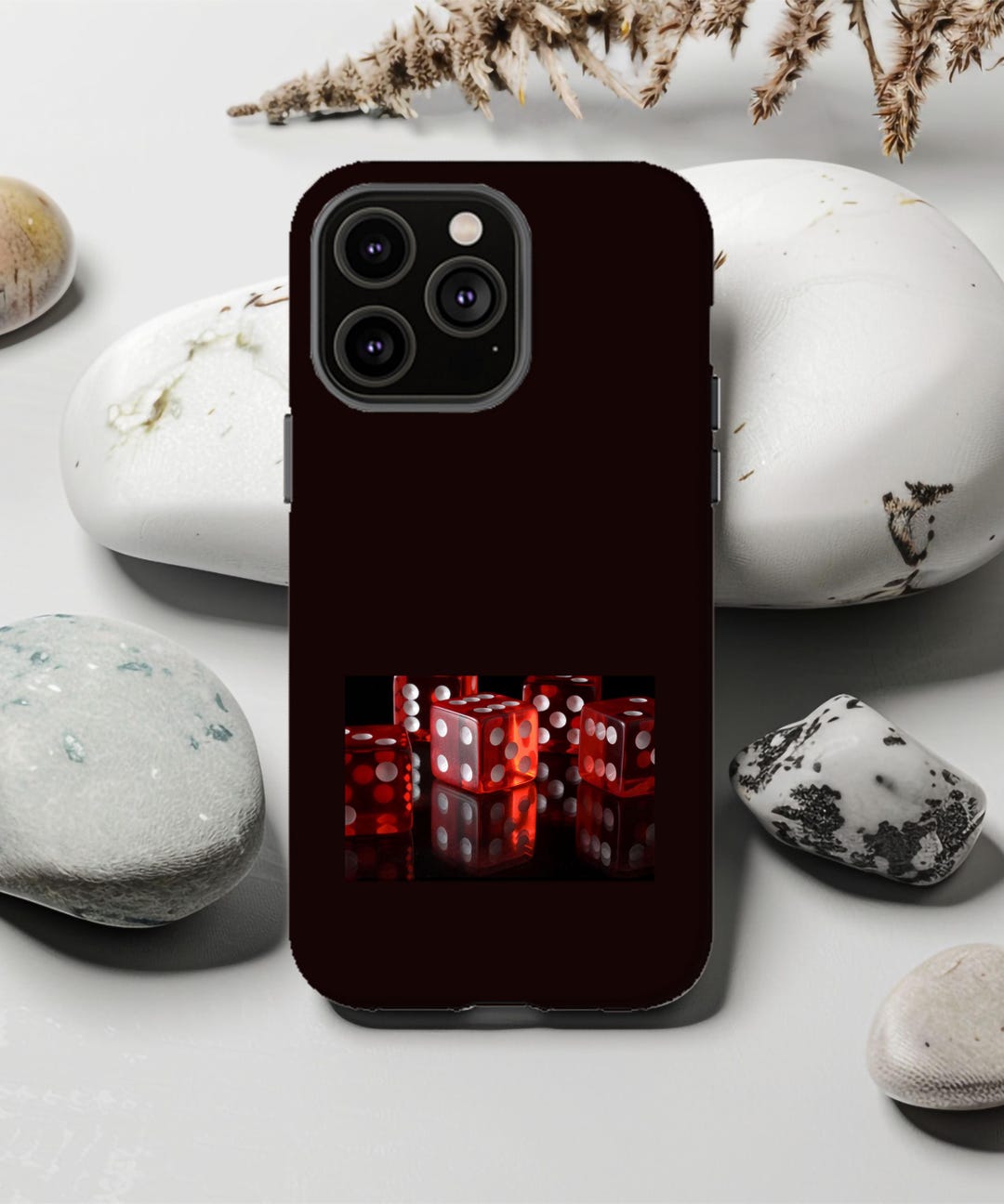 Dice Phone Case, Red Dice Case, Let Them Roll, iPhone 16 15 14 13 Case ...