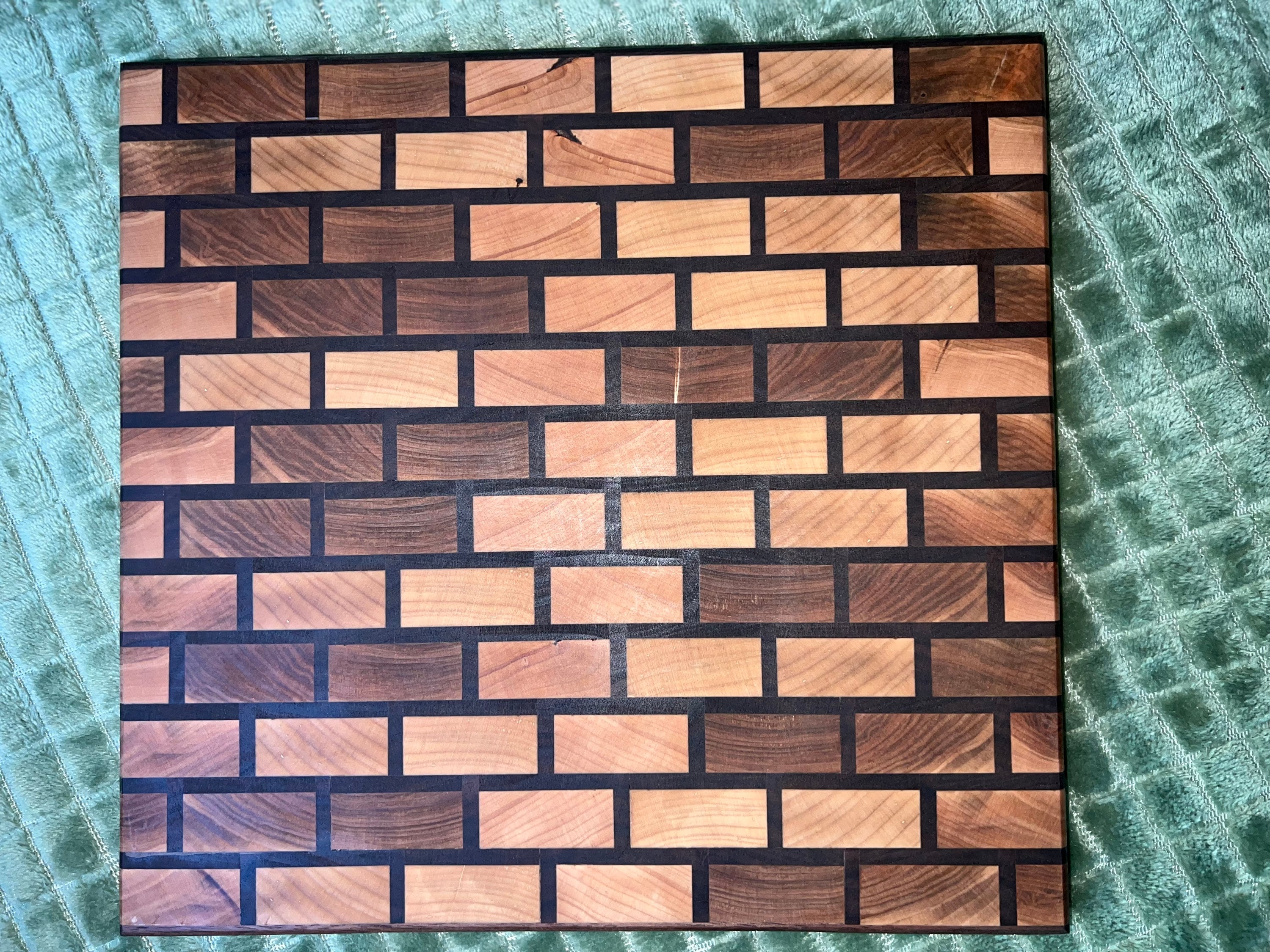 Walnut/maple Brick End Grain Cutting Board - Etsy