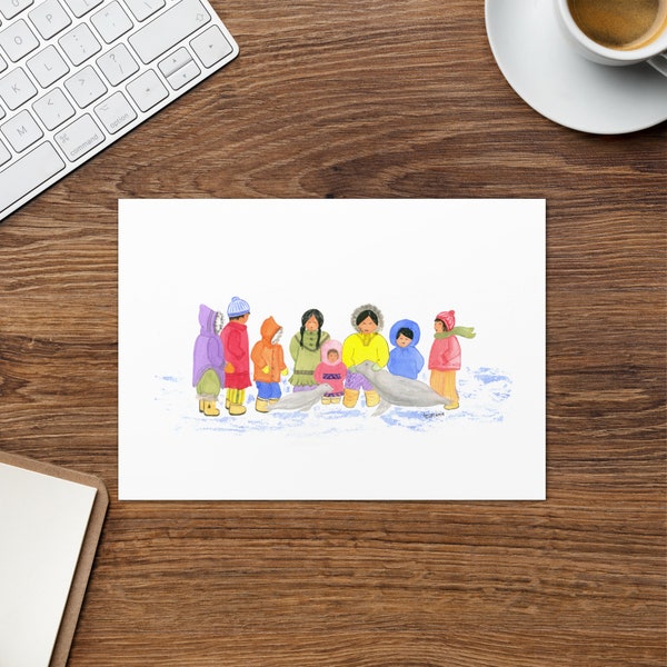 Inuit Greeting Card - Etsy