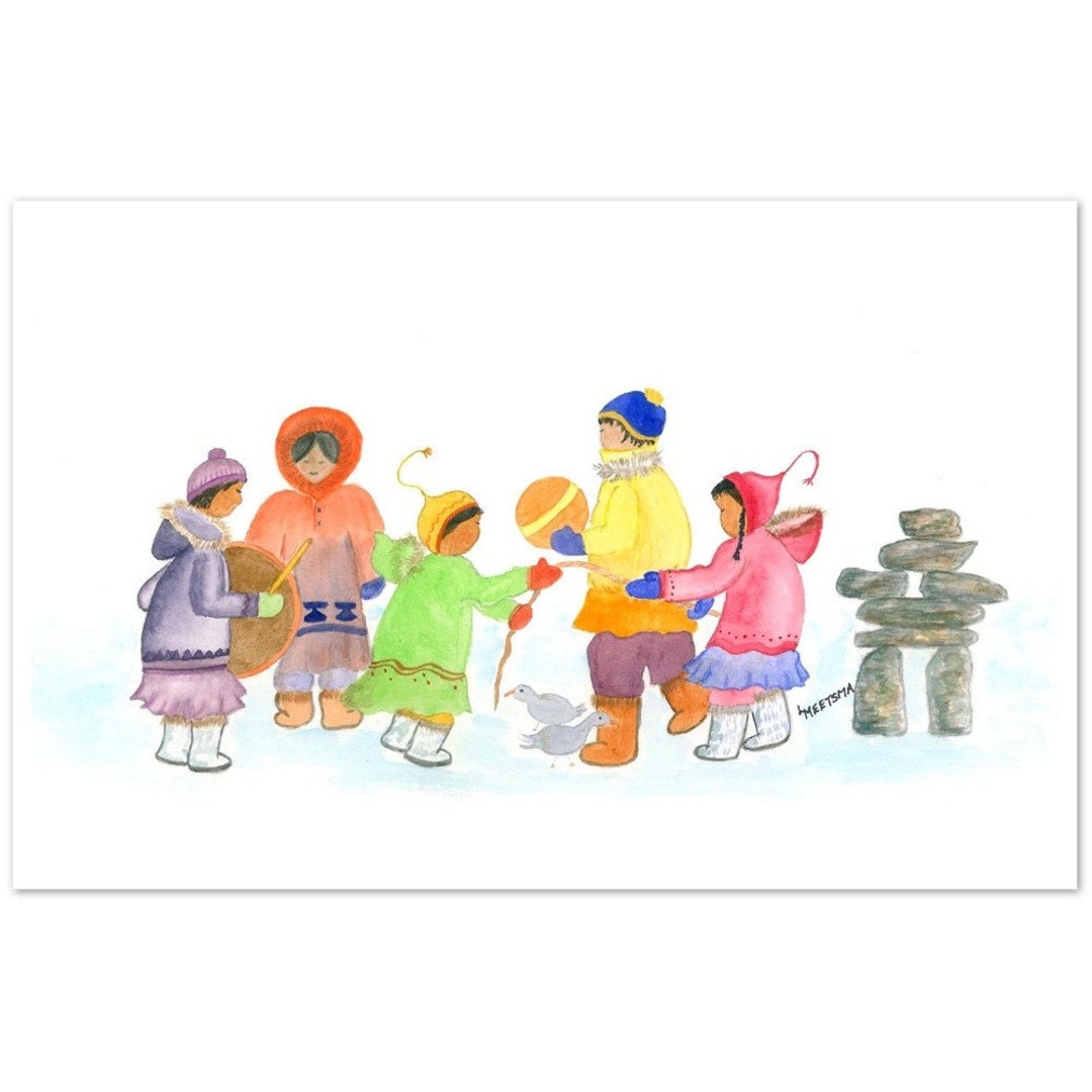 Eskimo Inukshuk Pack of 10 Greeting Cards - Etsy