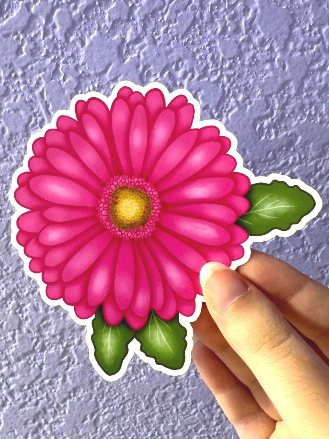 Gerbera Daisy Sticker - Etsy